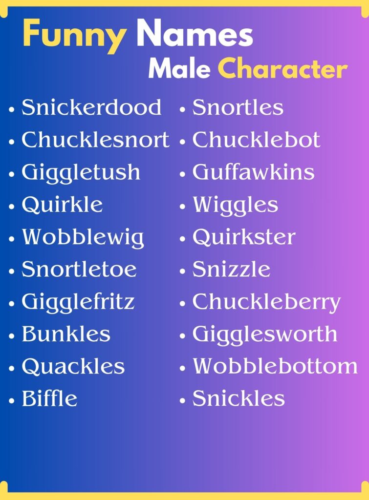 150 Funny Character Names Namez Guru 150 Funny Character Names Namez Guru